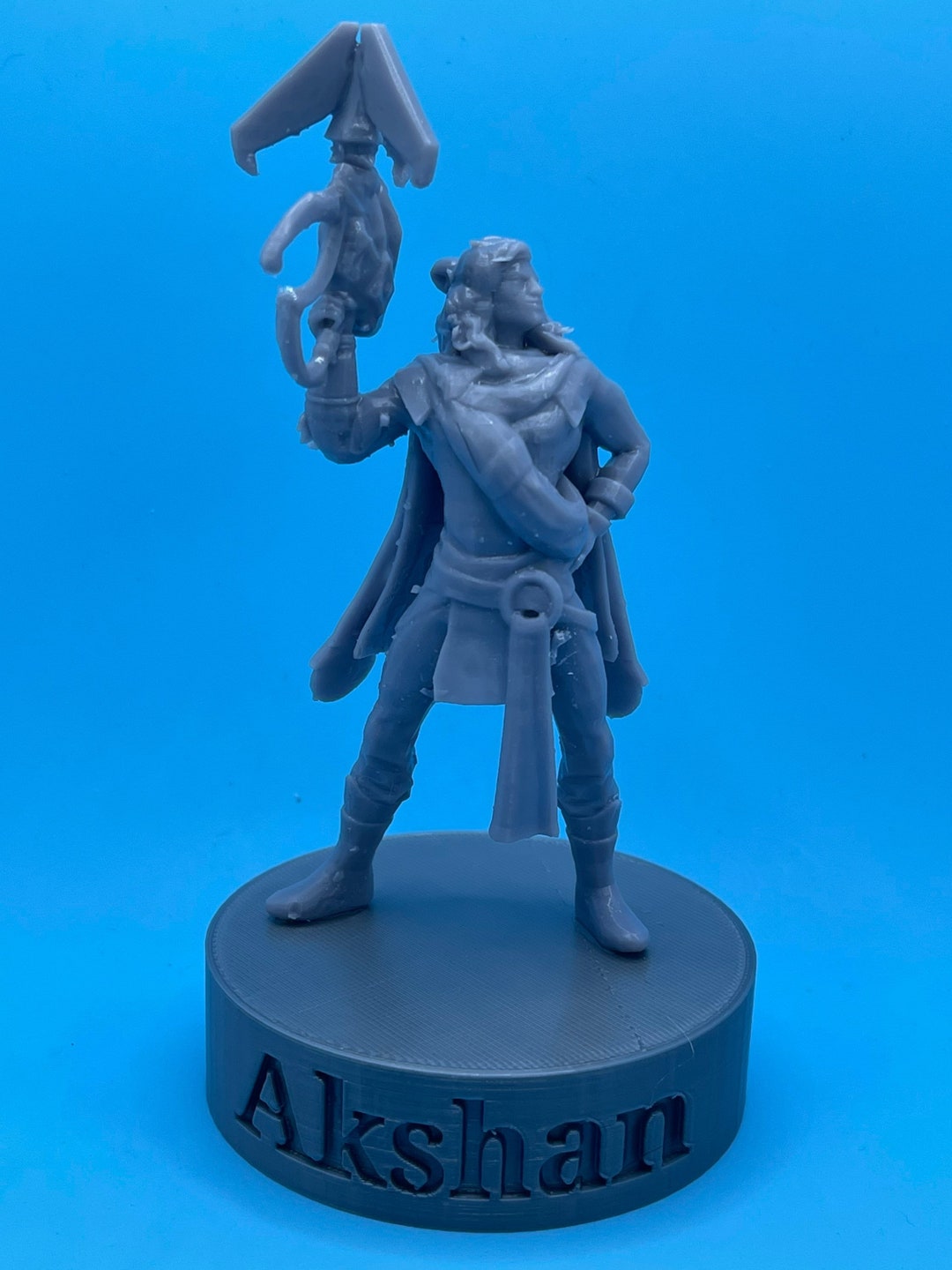 3D Printed Akshan Figure League of Legends - Etsy