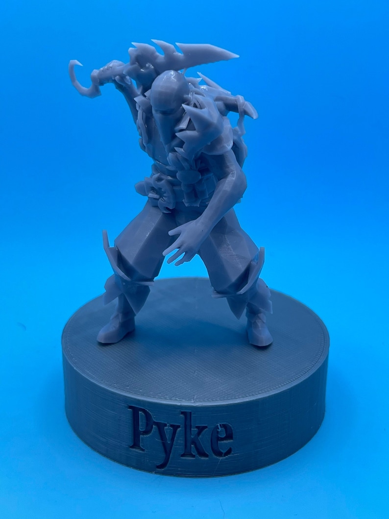 3D Printed Pyke Figure League of Legends - Etsy