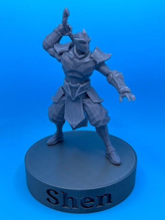 3D Printed Shen Figure League of Legends - Etsy UK