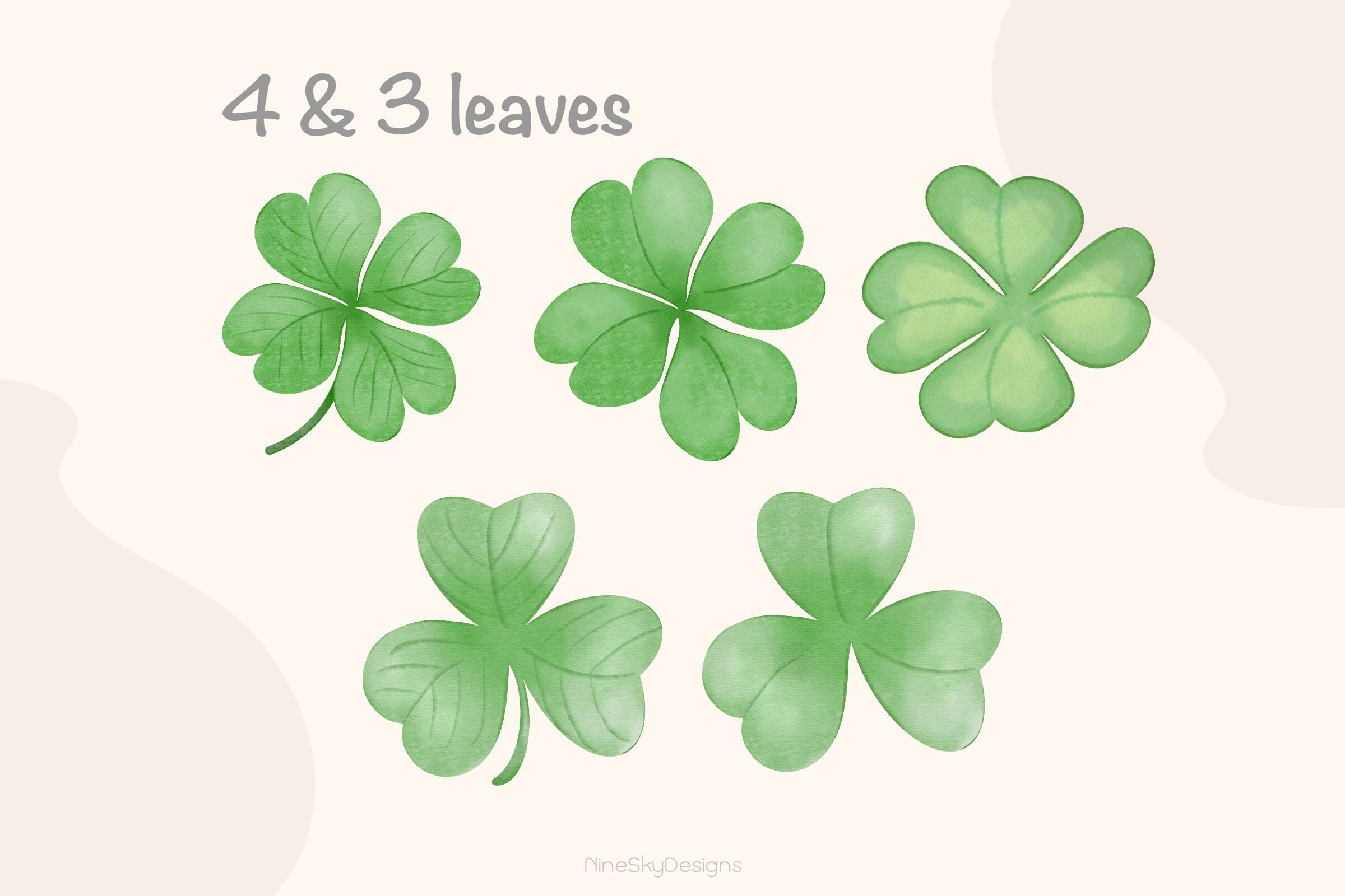 Shamrock Watercolor PNG Clipart, Shamrock Watercolor Sublimation ...
