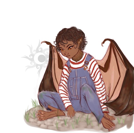 Bat Baby Digital Print - Etsy