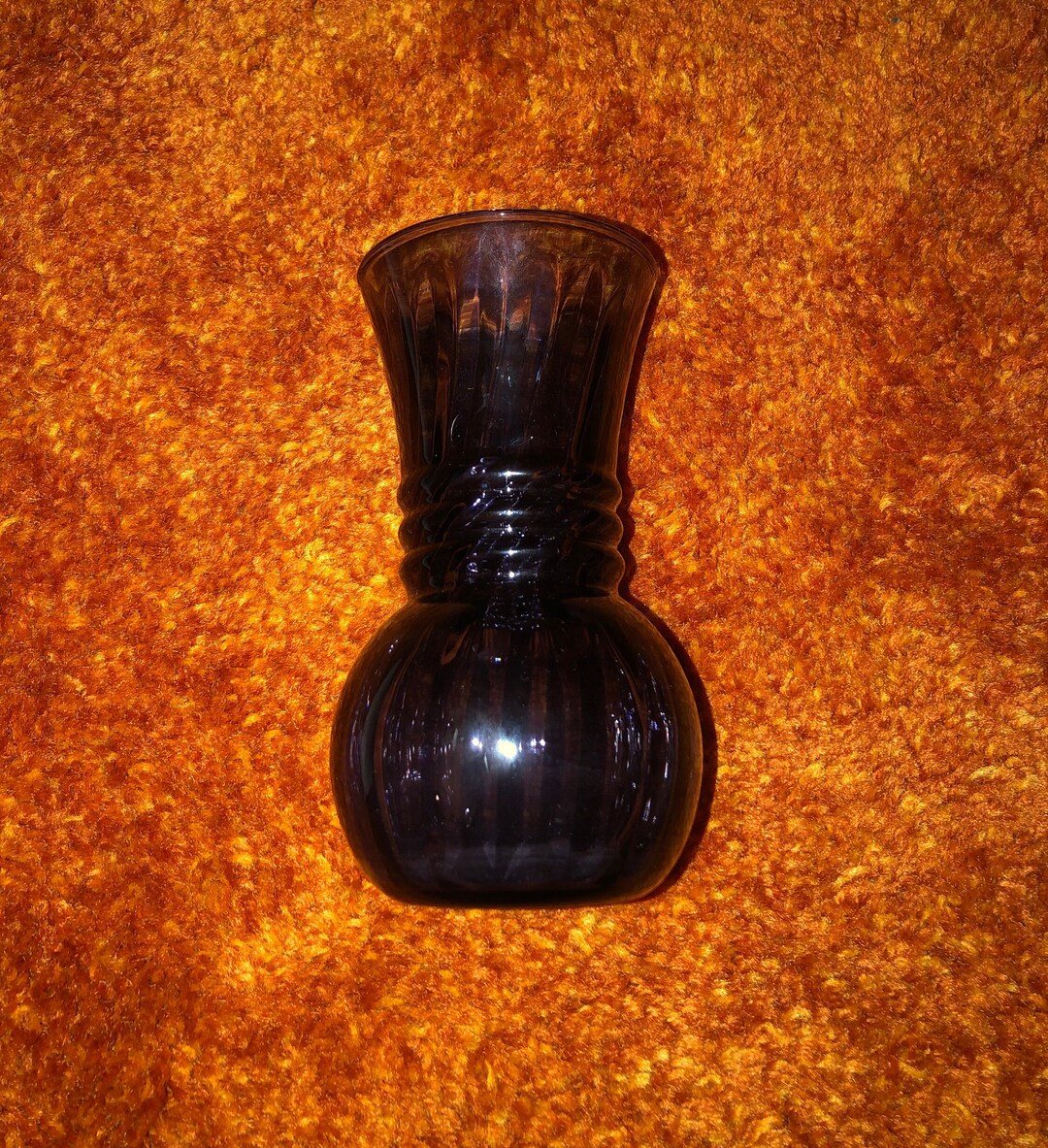 Vintage Indiana Plum Glass 6.5 Swirl Bud Vase - Etsy