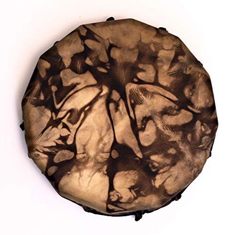 Handmade Native-style Shaman Frame Drum • Deer Hide Cedar • Sound ...