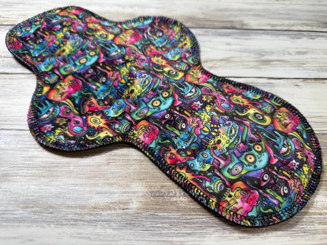 12” Heavy Cloth Pad | Sanitary Cloth Pads | PLUSH FLEECE MINKY Feel ...