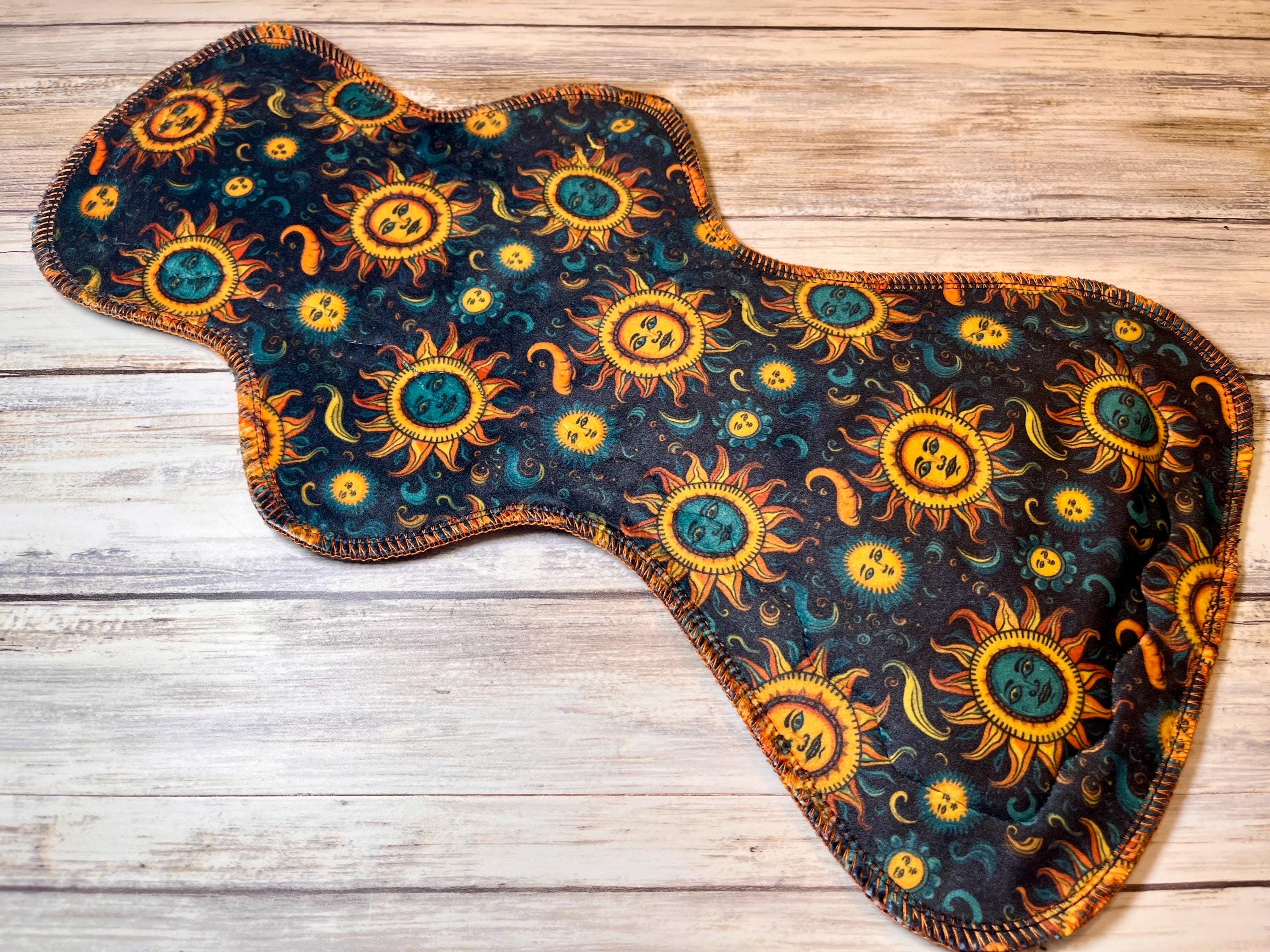 15” Inch PLUSH FLEECE Topped Medium Flare cloth pads , pad,mama cloth ...