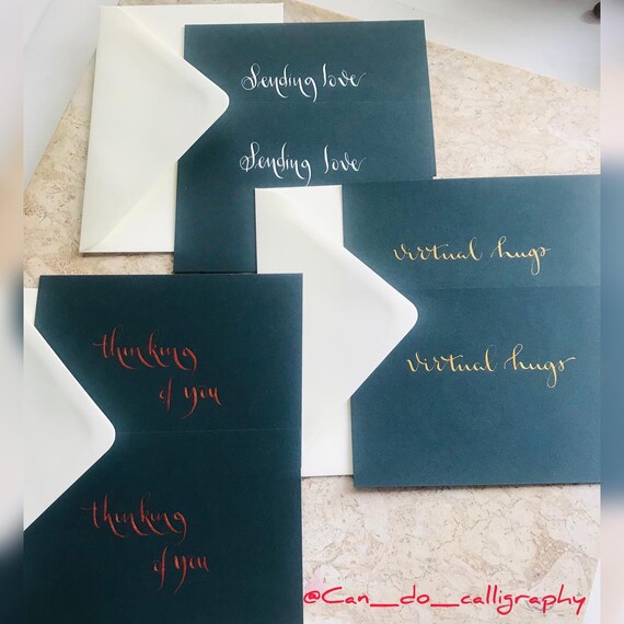 Positive Quote Cards happy Mail Cards Sending Love Virtual | Etsy