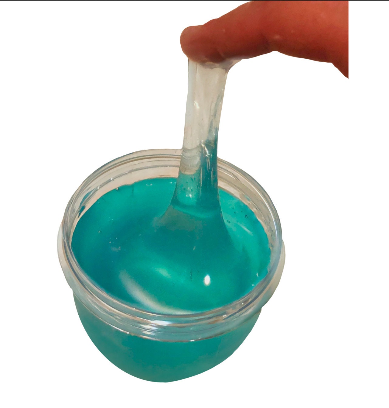 Water Slime 12 Oz Smooth Watery Unscented Blue Transparent Sticky Asmr ...