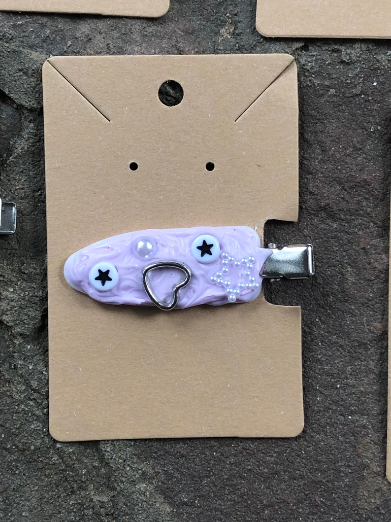 Kawaii Hair Clip Decoden Cream Glue and Silicone Clip on Barette Choose ...