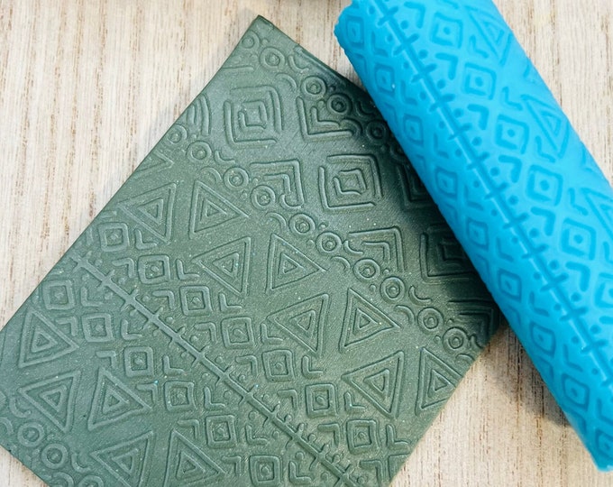 Ethnic/aztec Texture Clay Roller I - Etsy