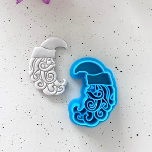 Santa Claus Moon Cutter | Santa Claus Face Clay | Clay Cutters L ...