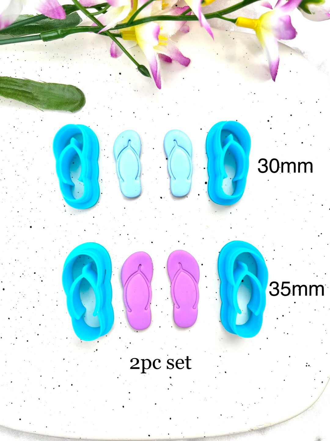 Flip Flop Sandals Polymer Clay Earring Cutters, Summer Earrings, Summer ...
