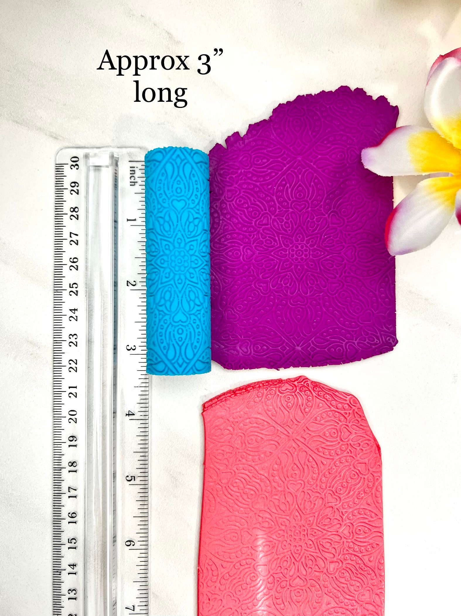 Clay Roller Floral Pattern Clay Roller Clay Rollers - Etsy