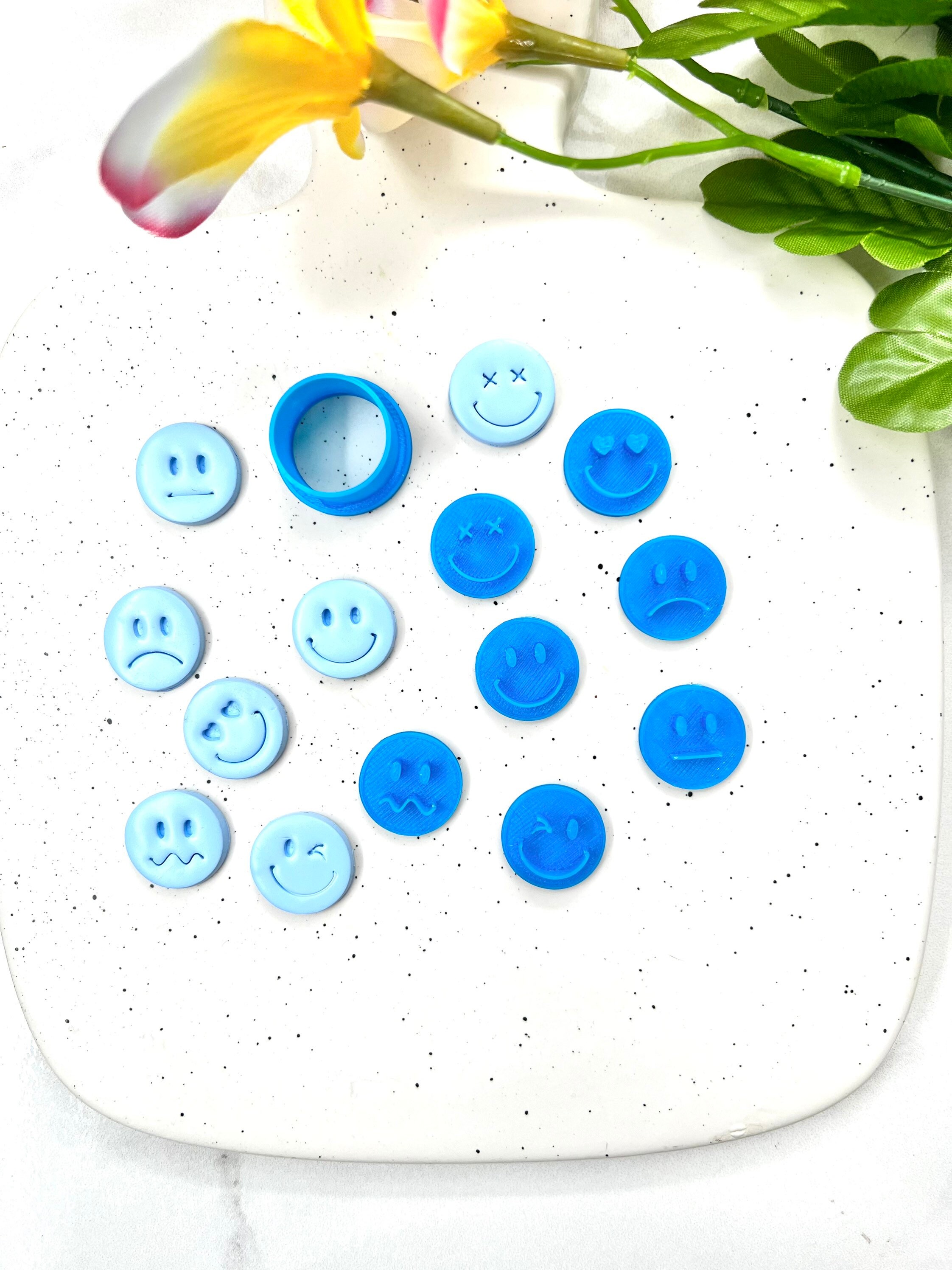 Facial Expressions L Smile Emotions Stamps L Clay Stamps With - Etsy