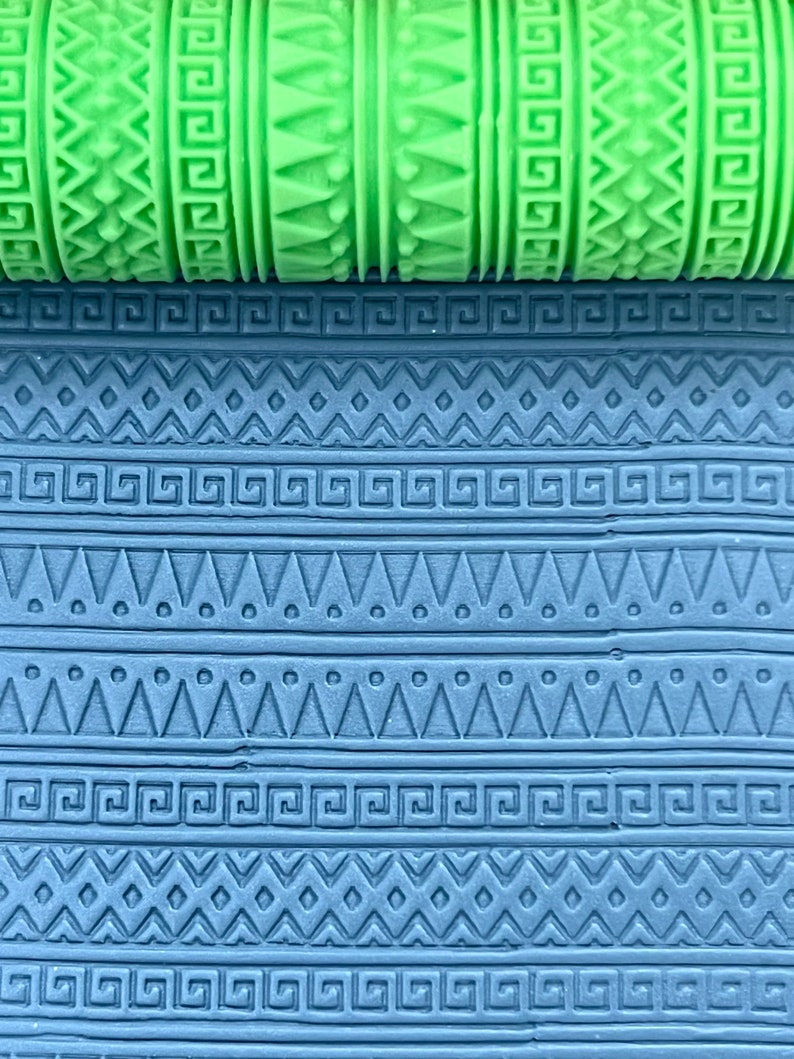 Ethnic Pattern Clay Roller L Polymer Clay Craft Tool L Clay Craft L ...