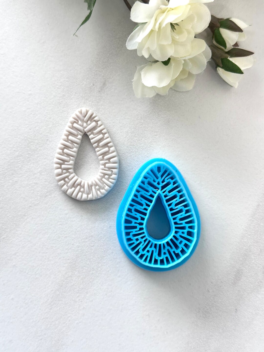 Rattan Drop Cutter | Embossed Clay Cutters | Polymer Clay Earring ...