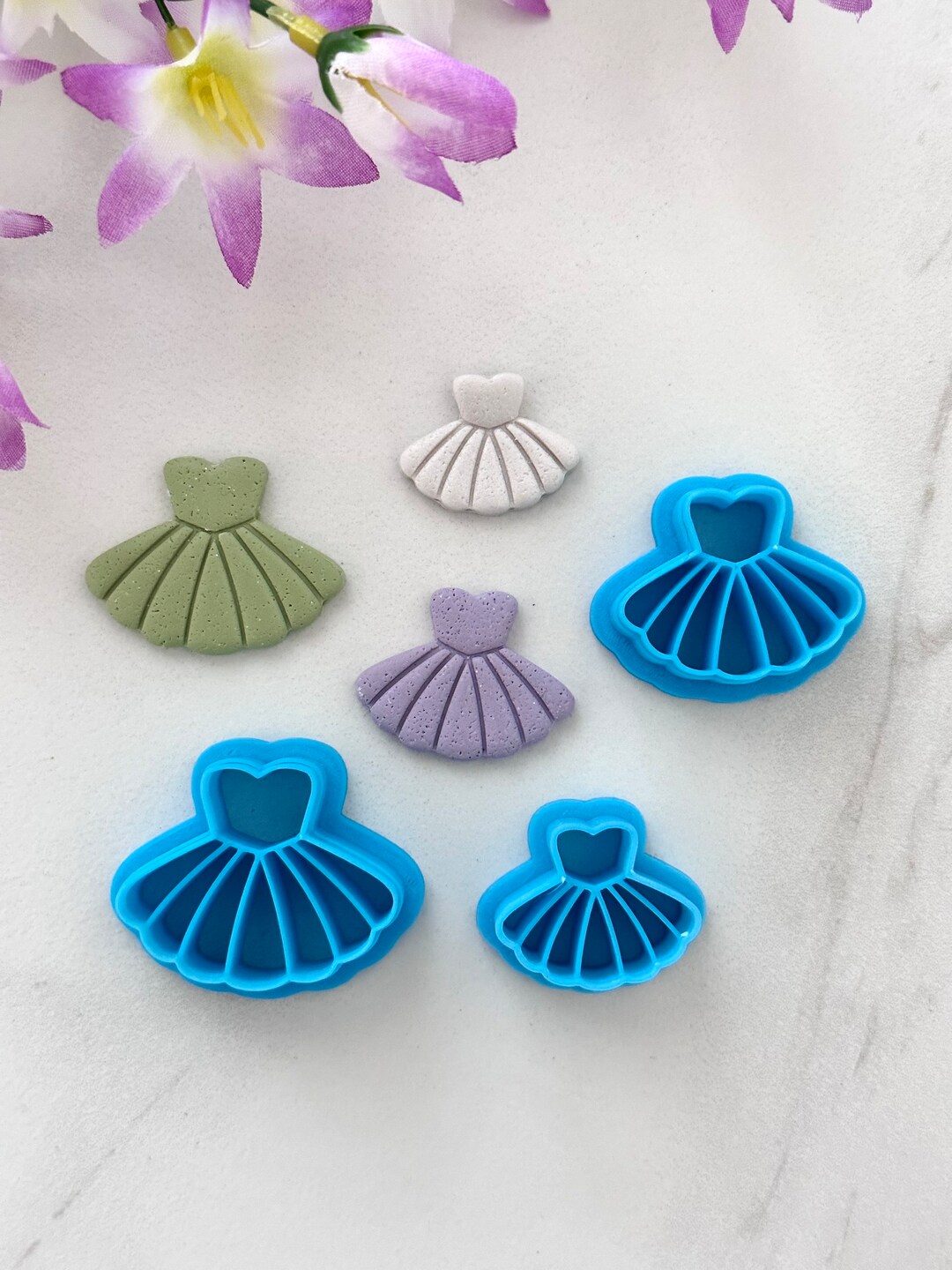 Ballerina Dress Cutter | Clay Cutters | Polymer Clay Earring Cutters L ...