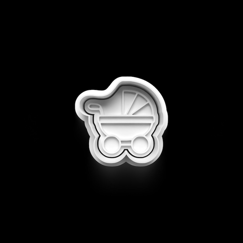 Baby Carriage Cake Pop Mold & Stamp L Shower Party Favors L Fondant ...