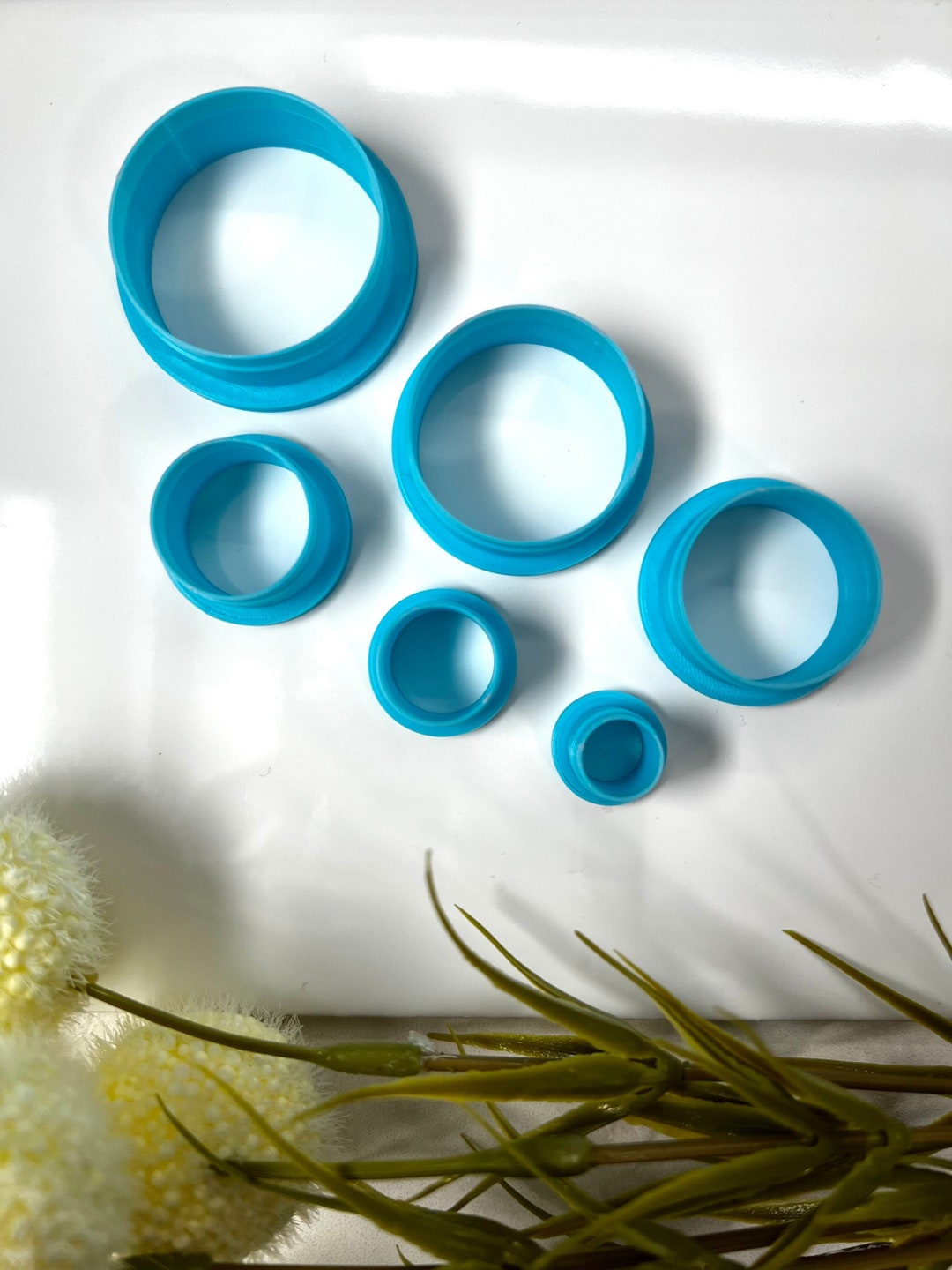 Circle Polymer Clay Earring Cutters L Round Earring Cutters L Dangle ...
