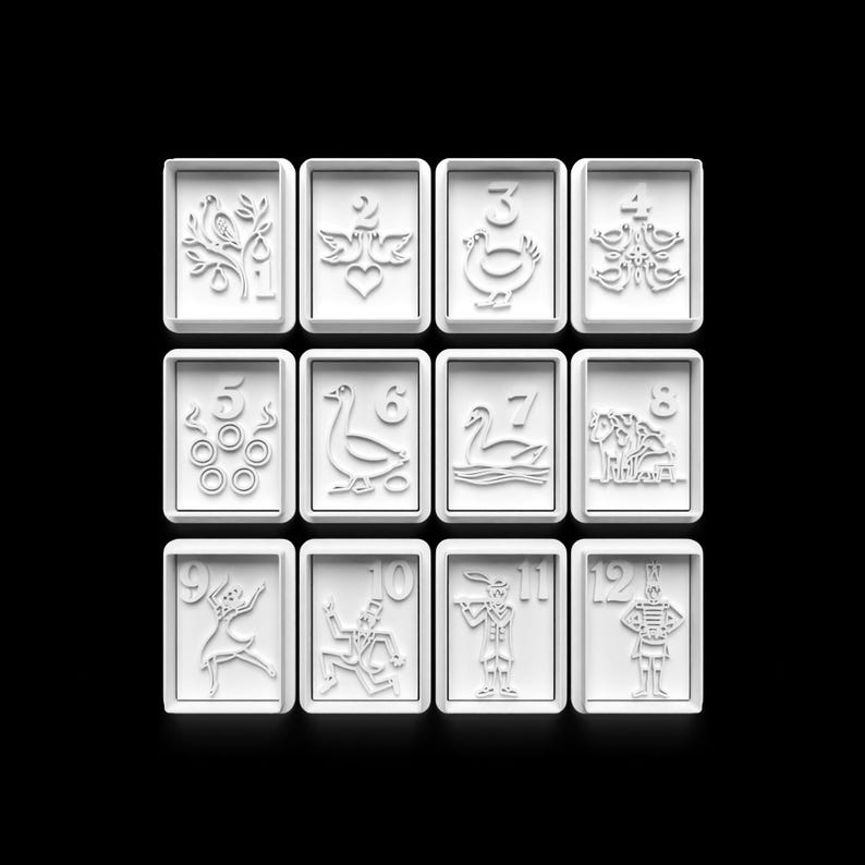Twelve Days of Christmas Cookie Cutter L Party Cookie Cutter L Holiday ...