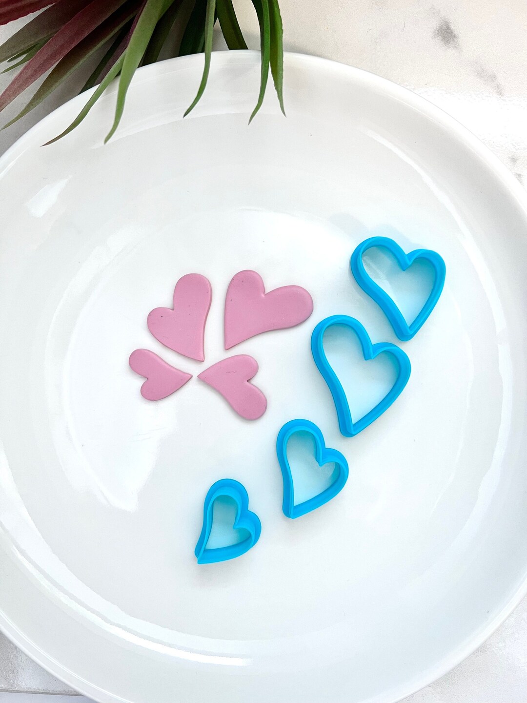 Abstract Heart Cutters | Valentine’s Day Cutters | Heart Clay Cutters L ...