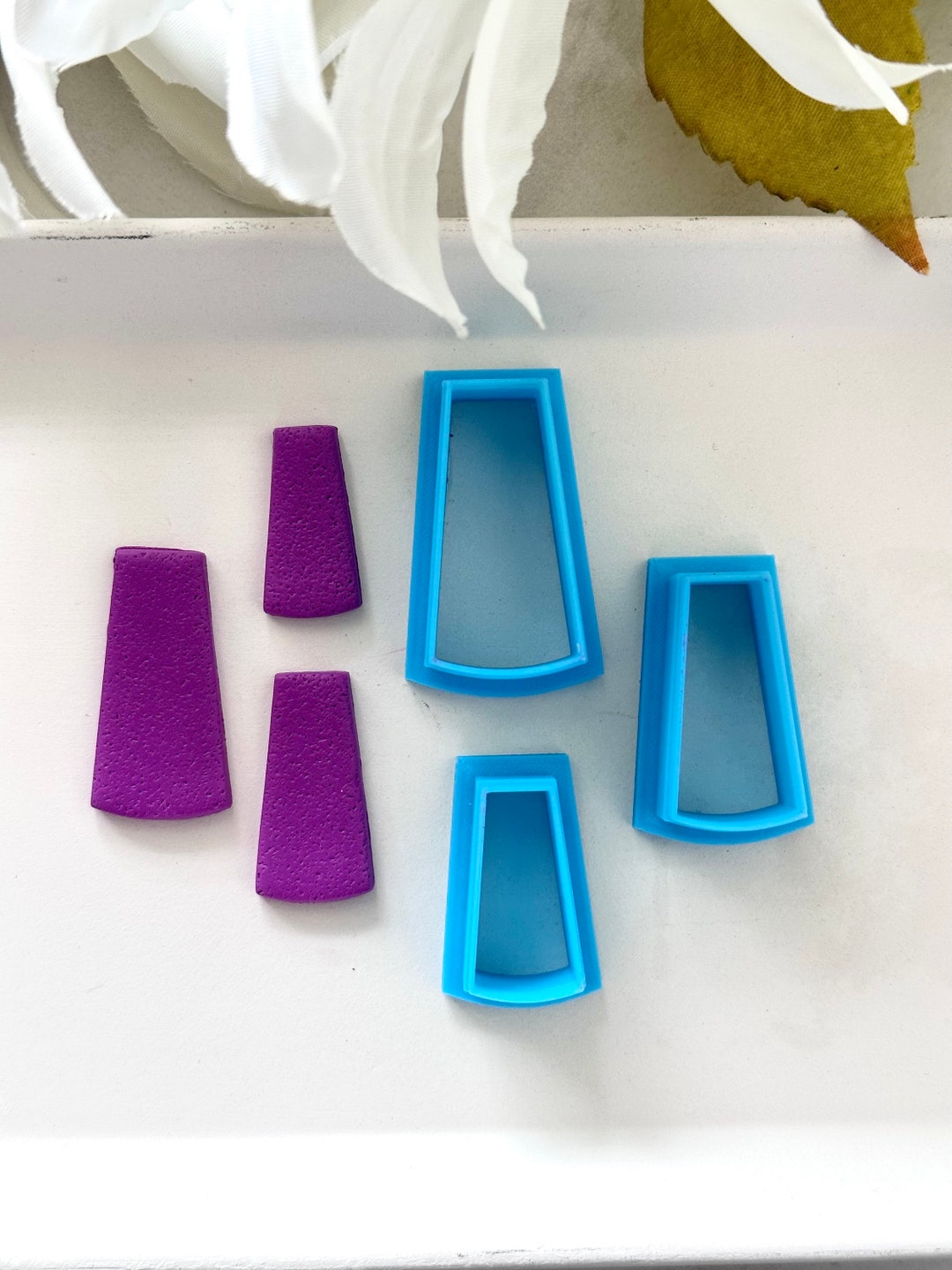 Trapezoid Cutter | Long Trapezoid Clay Cutters | Polymer Clay Earring ...