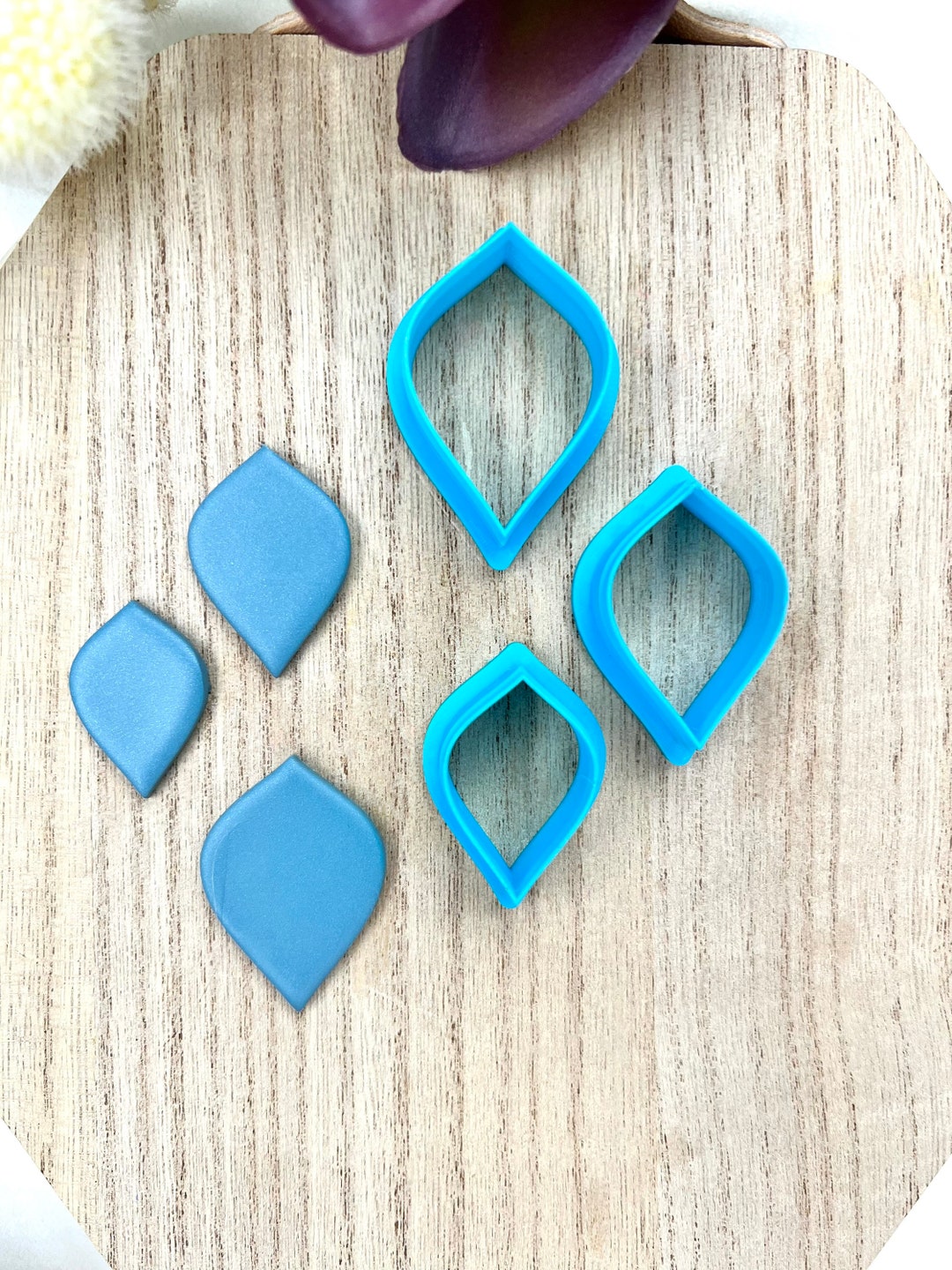 Tear Drop Clay Cutter | Dangle Cutters L Polymer Clay Cutter L Leaf ...