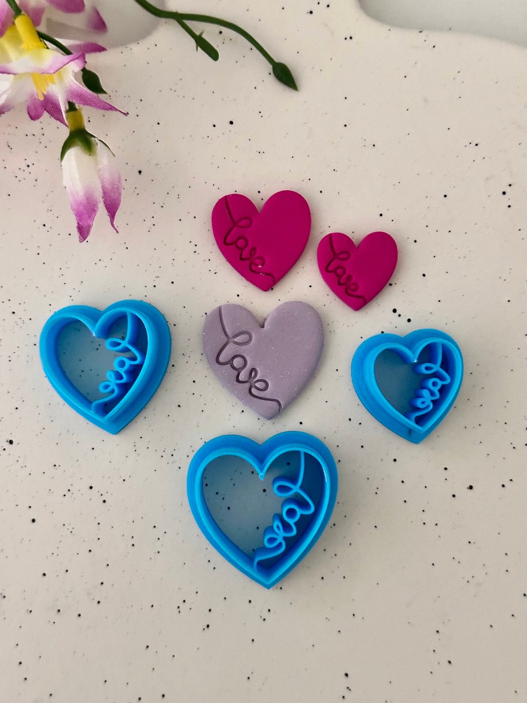 Script Love Heart Cutter | Valentine Day Cutter | Heart Cutter | Script ...