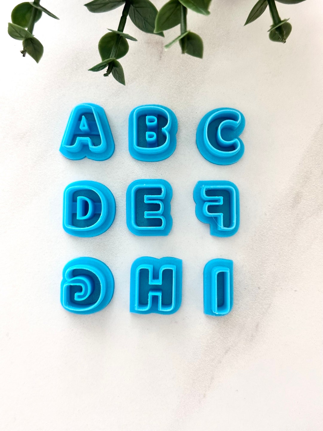 Letter Cutters: 26-piece Alphabet Set L Polymer Clay & Cookie Tools L ...