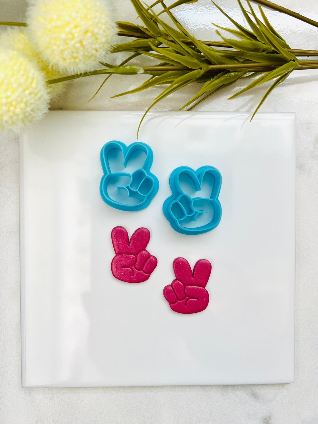 Peace Hand Clay Cutter | Clay Cutters | Peace Sign | Mickey Mouse ...