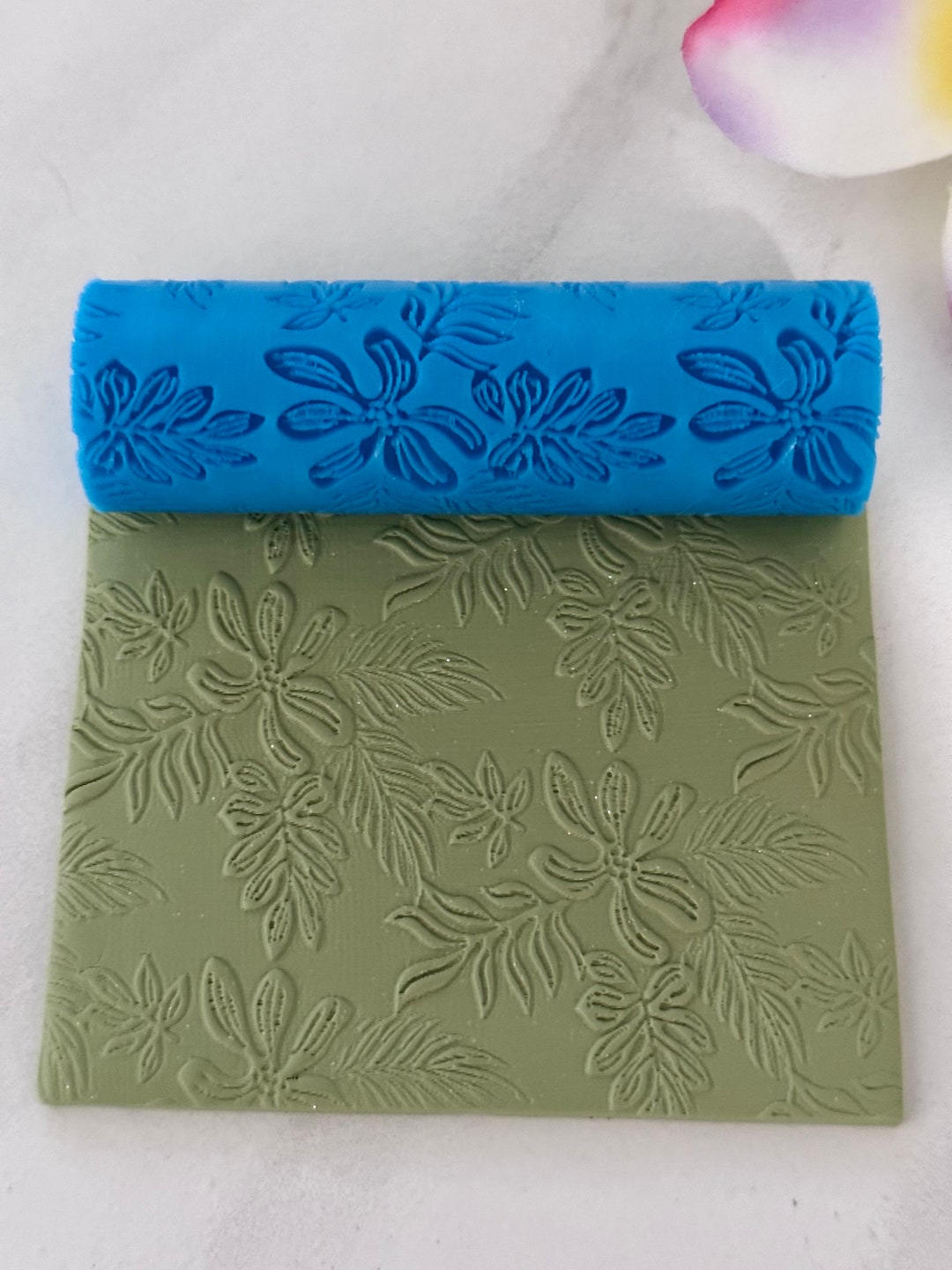 Clay Roller Summer Leaves Pattern Clay Roller Clay Rollers - Etsy