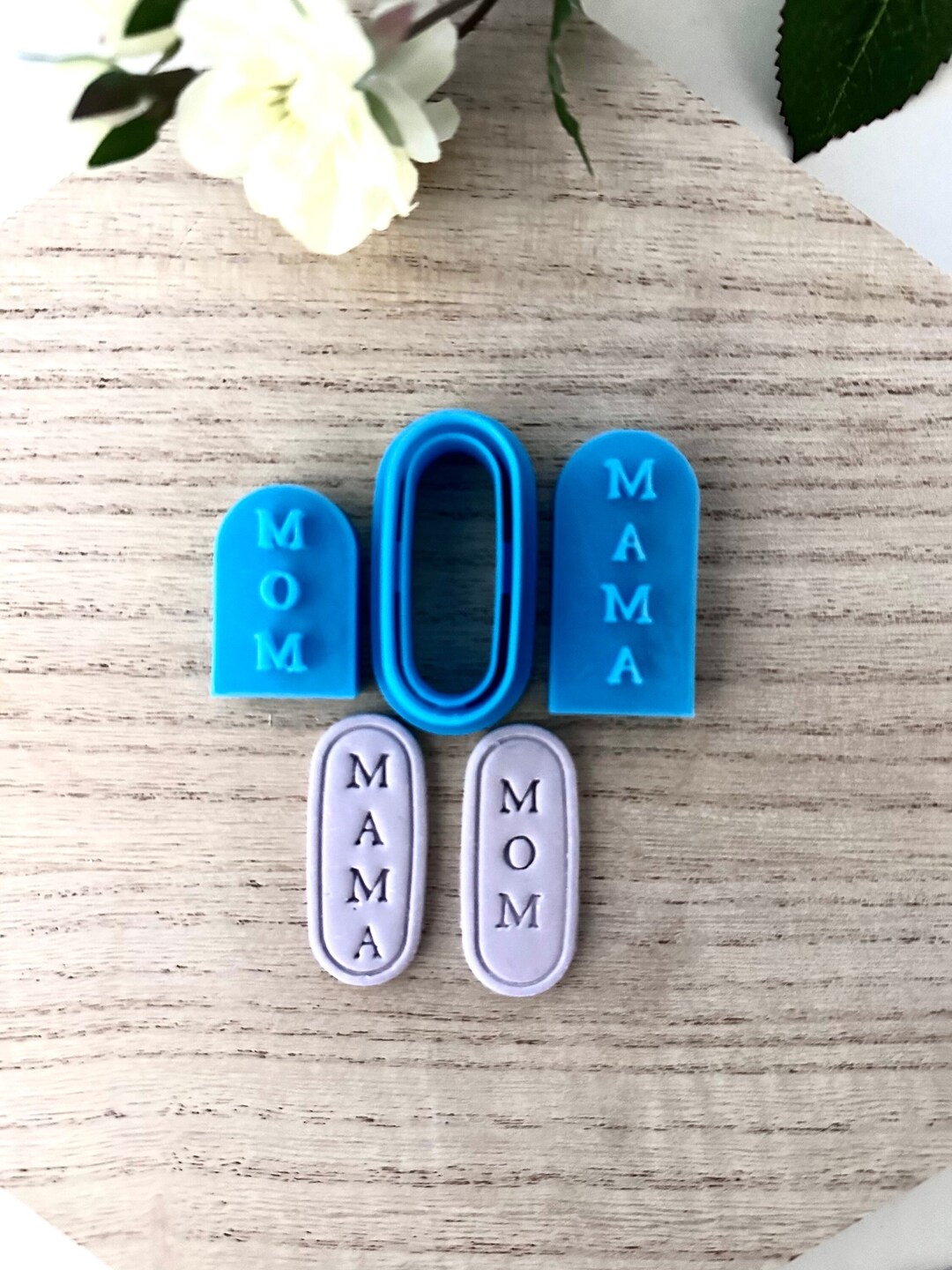 Mom & Mama Vertical Word Stamp | Clay Cutters and Stamps | Mother’s Day ...