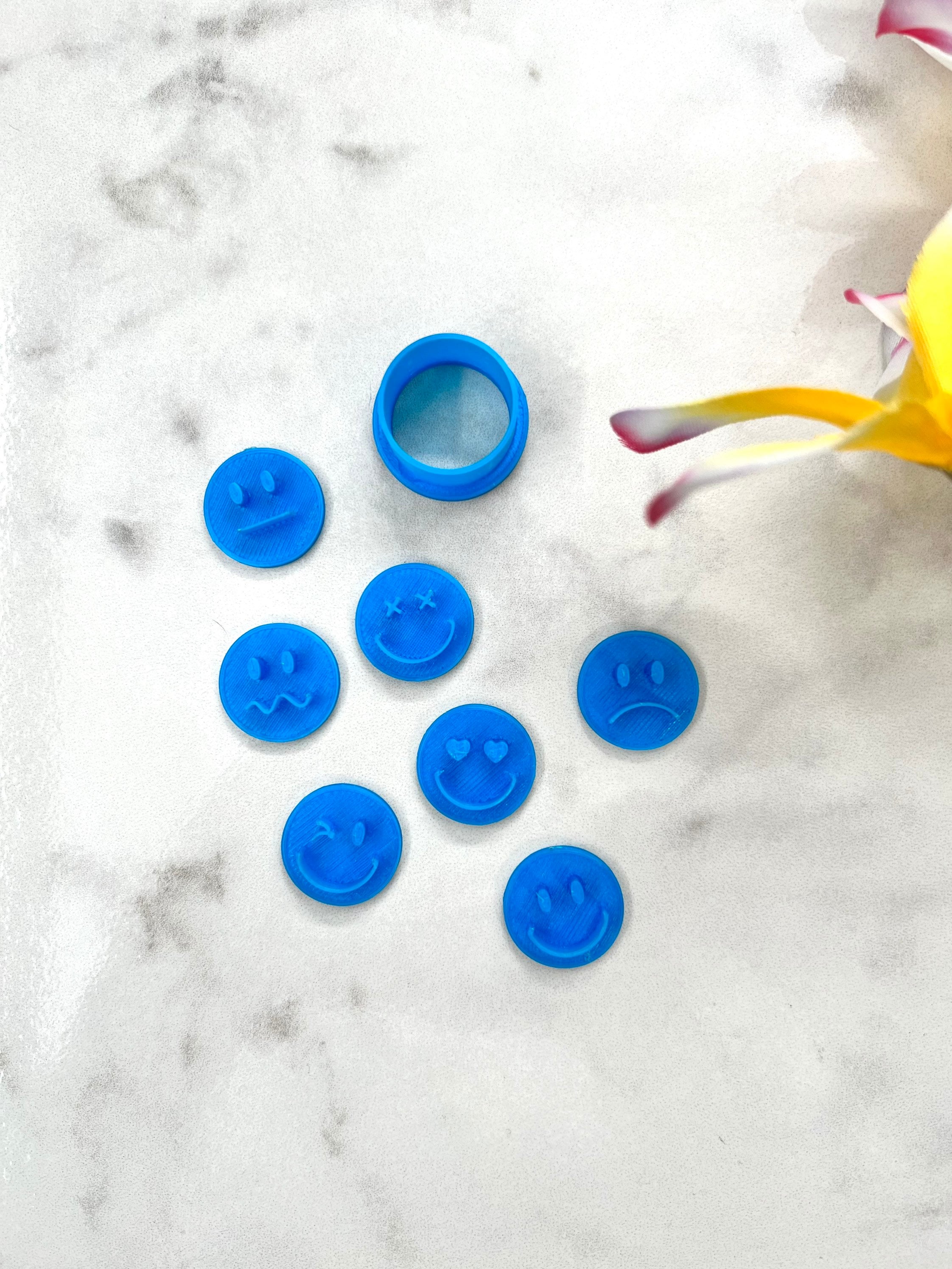 Facial Expressions L Smile Emotions Stamps L Clay Stamps With - Etsy