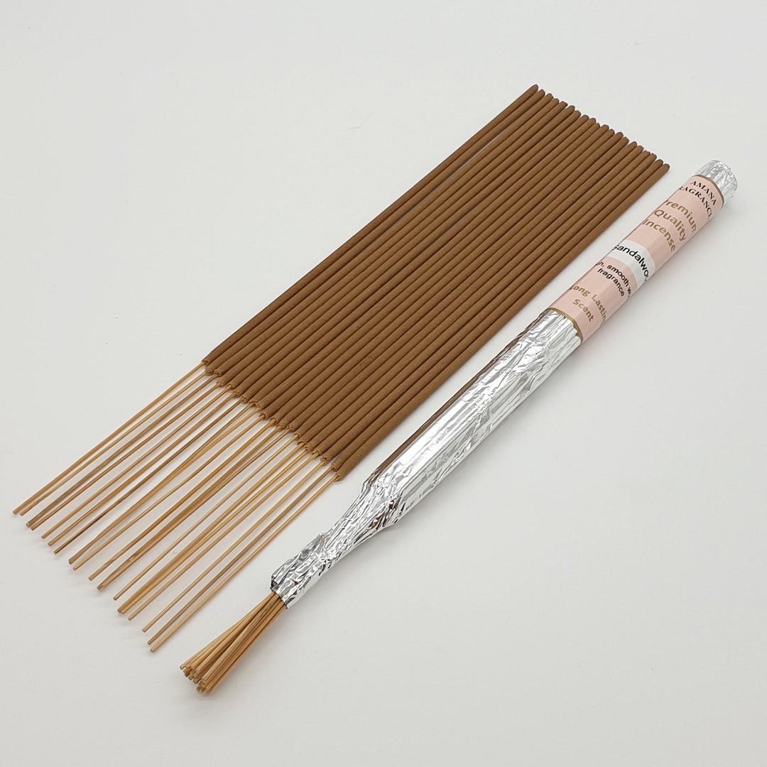 60 X Sandalwood Long Burning Incense Sticks - Etsy