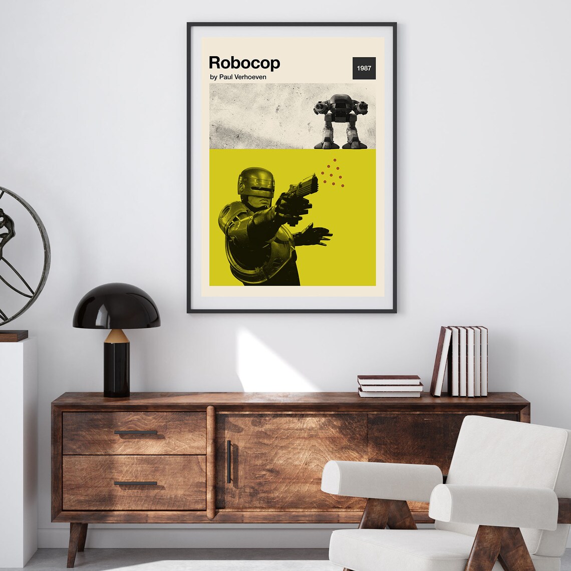 Robocop Mid Century Movie Poster | Film Posters | Minimalist Movie ...