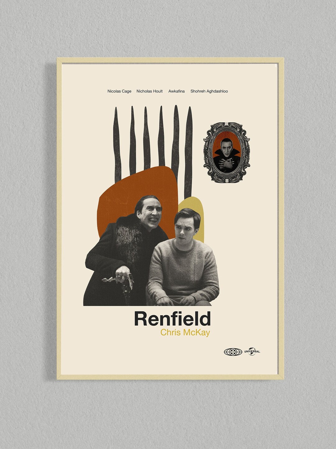 Renfield Mid Century Movie Poster | Film Digital Posters | Minimalist ...