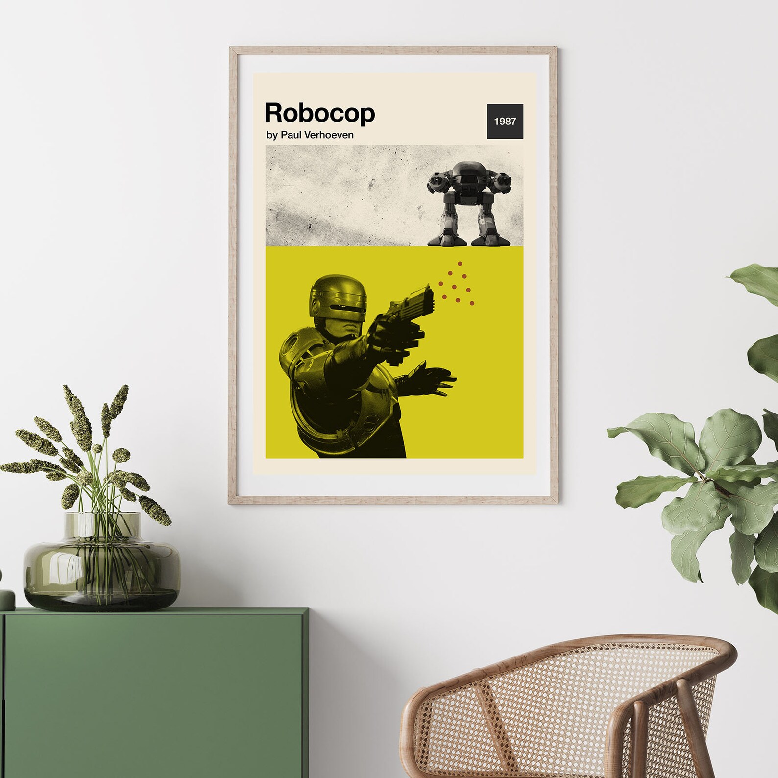 Robocop Mid Century Movie Poster | Film Posters | Minimalist Movie ...