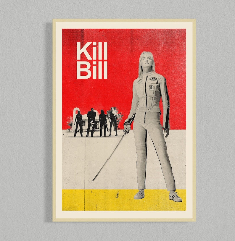 Kill Bill Mid Century Movie Poster | Film Posters | Minimalist Movie ...