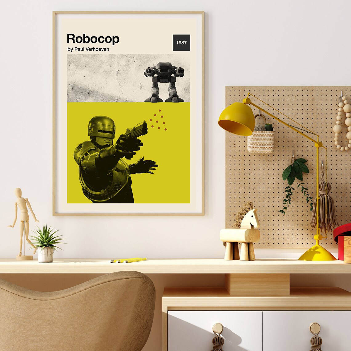 Robocop Mid Century Movie Poster | Film Posters | Minimalist Movie ...