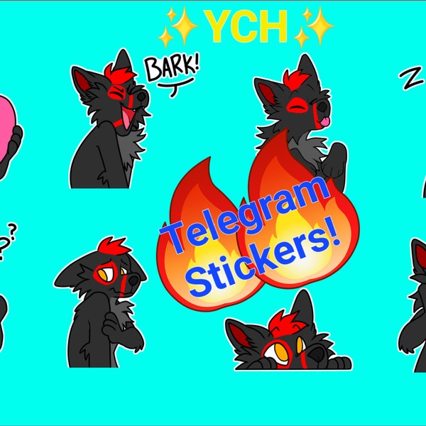 Furry Stickers - Etsy