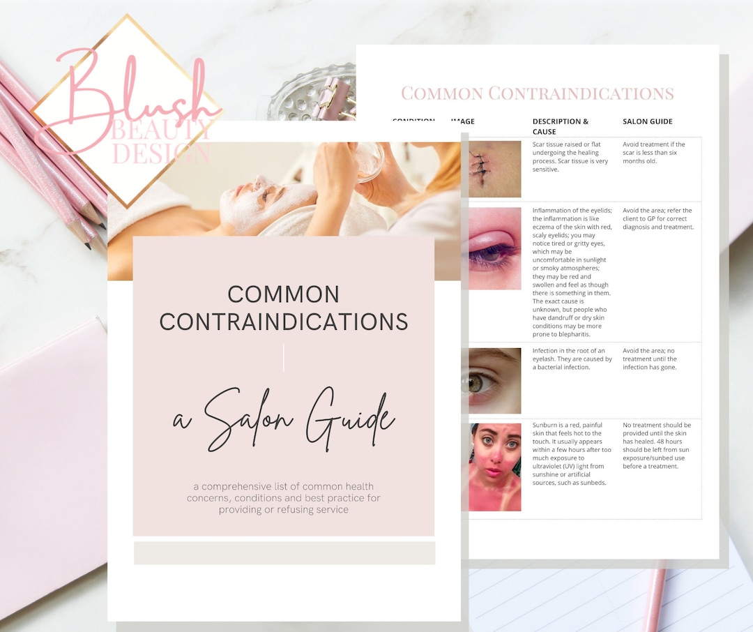 Contraindications Guide for Beauty Salon, Clinic, Sole Trader ...