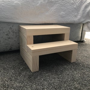 Small Wooden 2 Tier Hop up Stool Childs Naughty Step Plant Stand - Etsy UK