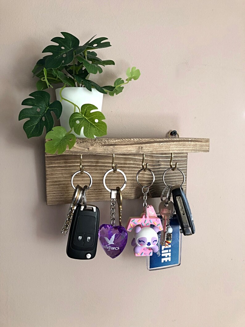 Wall Mounted Key Organiser Car Key Tidy With Display Shelf - Etsy UK