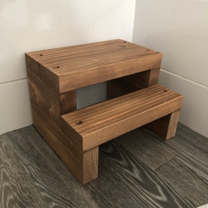 Small Wooden 2 Tier Hop up Stool Childs Naughty Step Plant Stand - Etsy UK