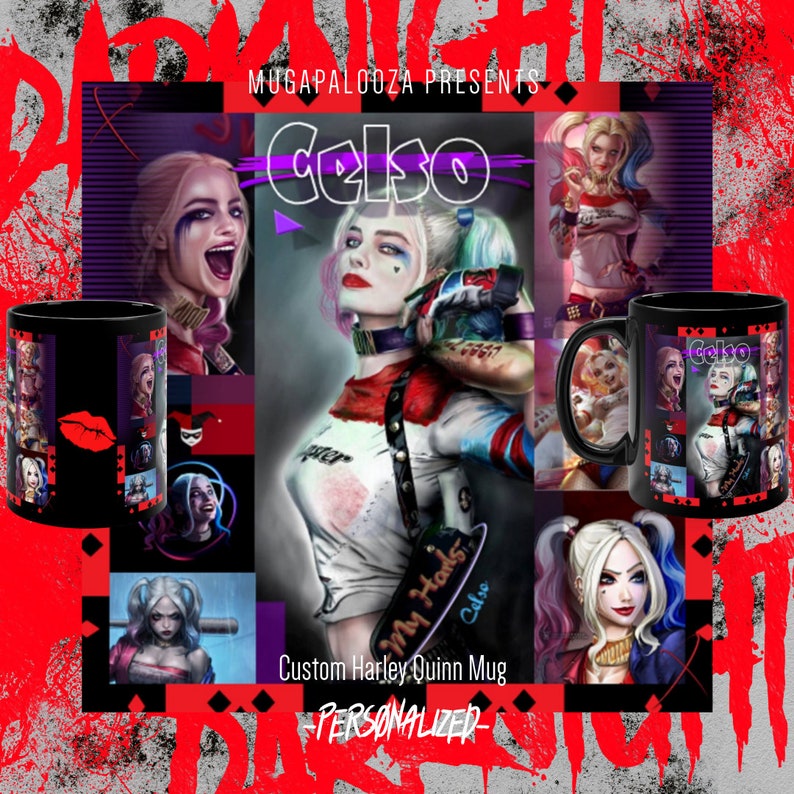 Harley Quinn Mug Personalized Harley Quinn Coffee Mug - Etsy