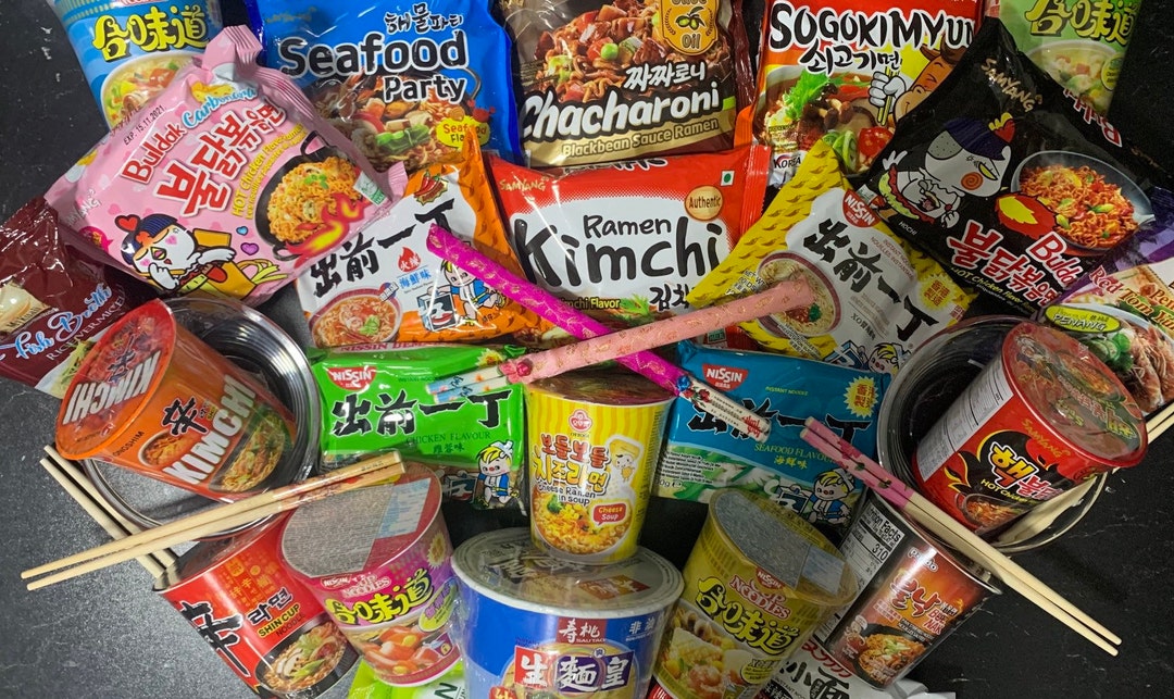 Ramen Mystery Box WITH 1 Pair of Chopsticks Halal and - Etsy