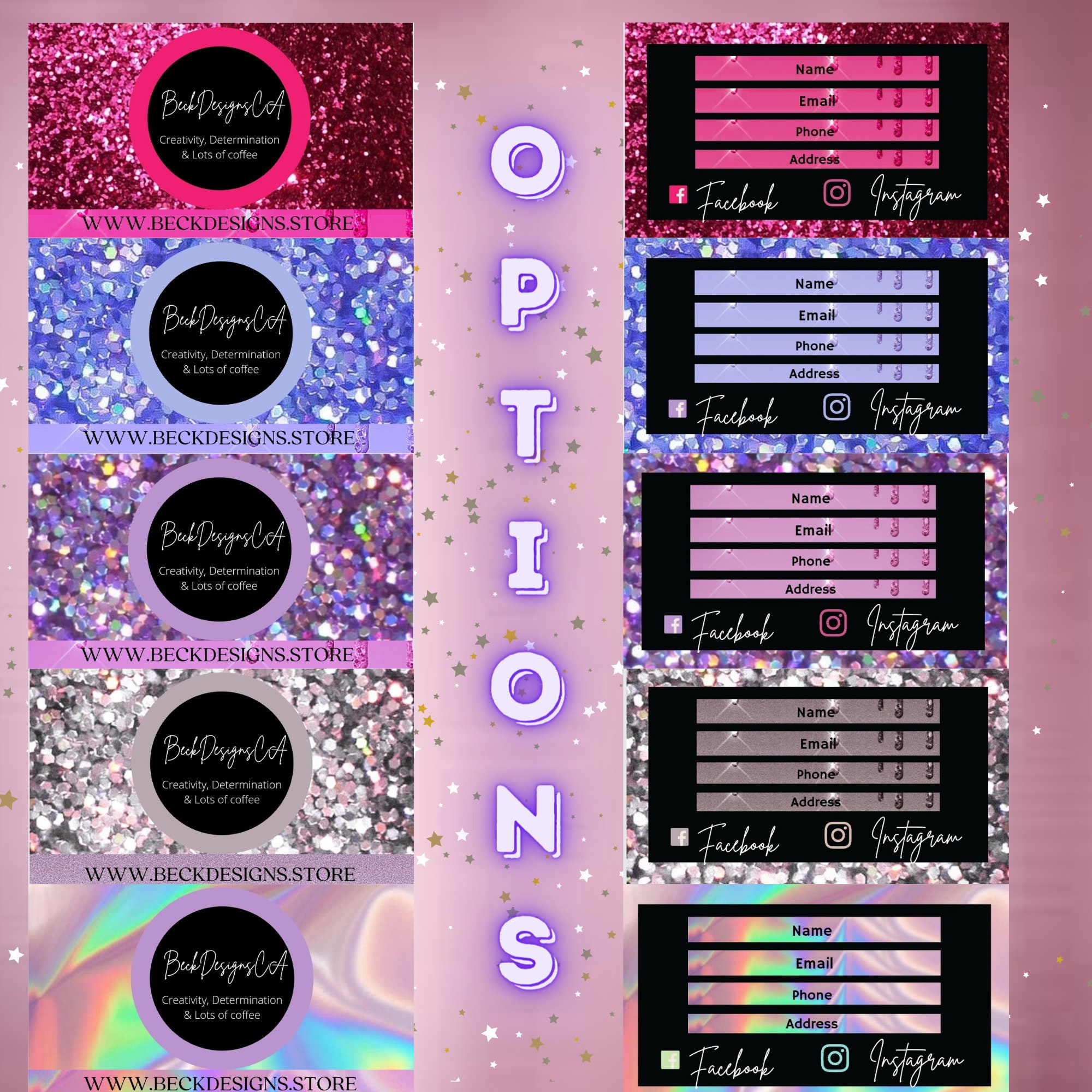 Beauty Business Cards, Business Card Designs - Etsy