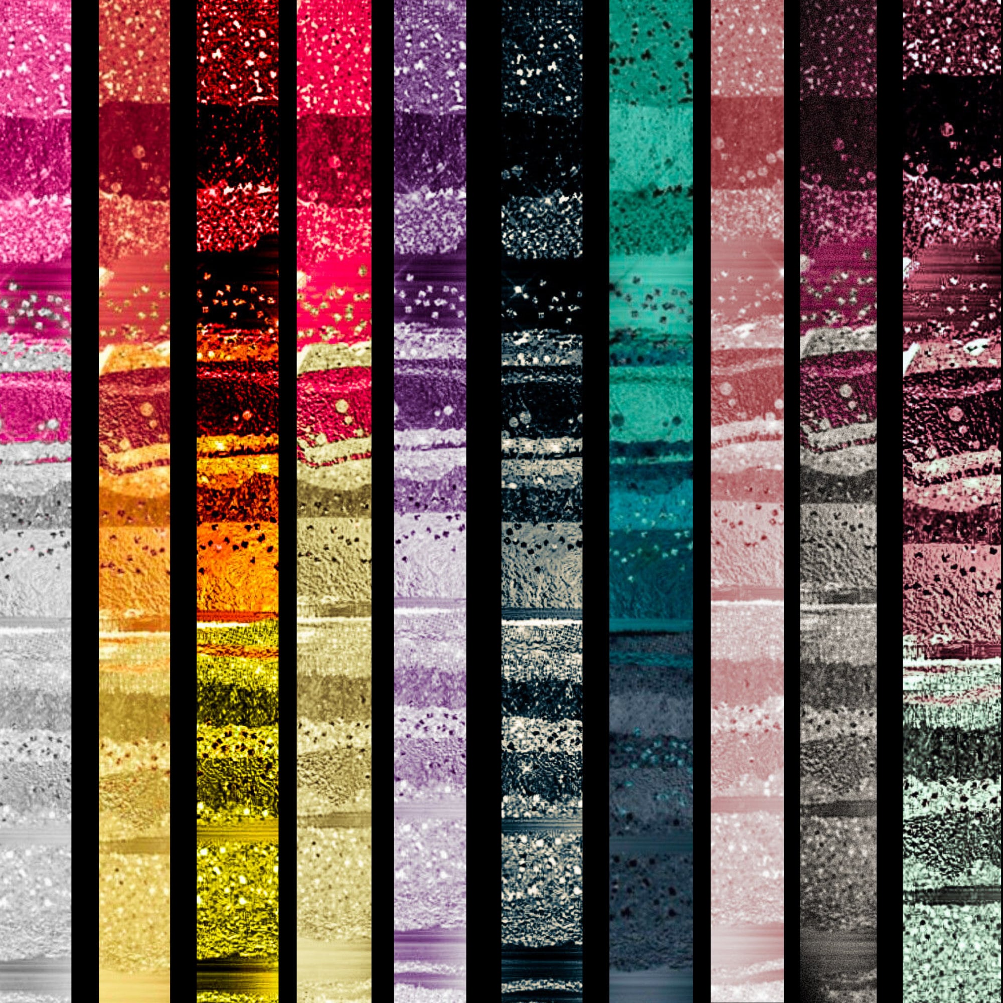 Ombre Glitter Digital Paper , Ombre Digital Paper, Rainbow Ombre ...