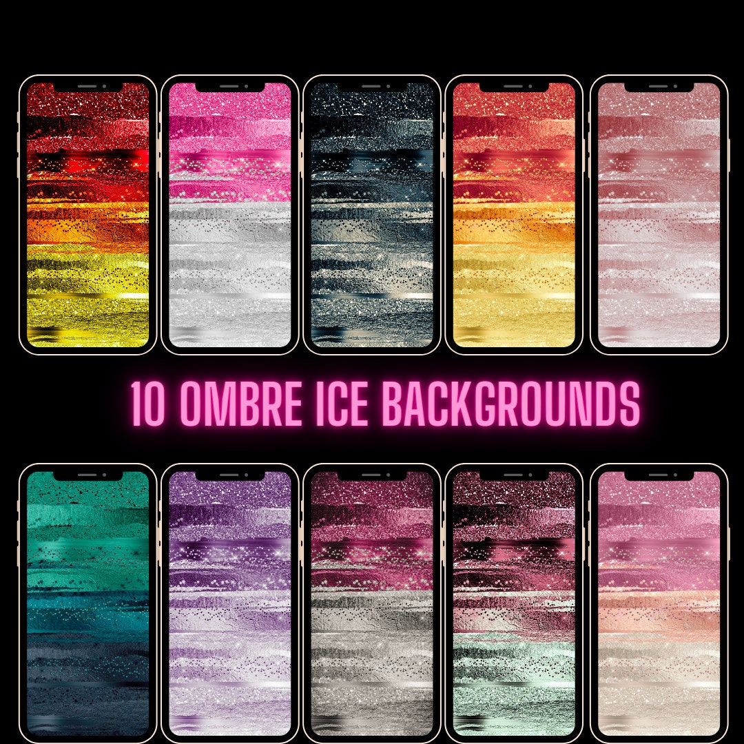 Ombre Glitter Digital Paper , Ombre Digital Paper, Rainbow Ombre ...