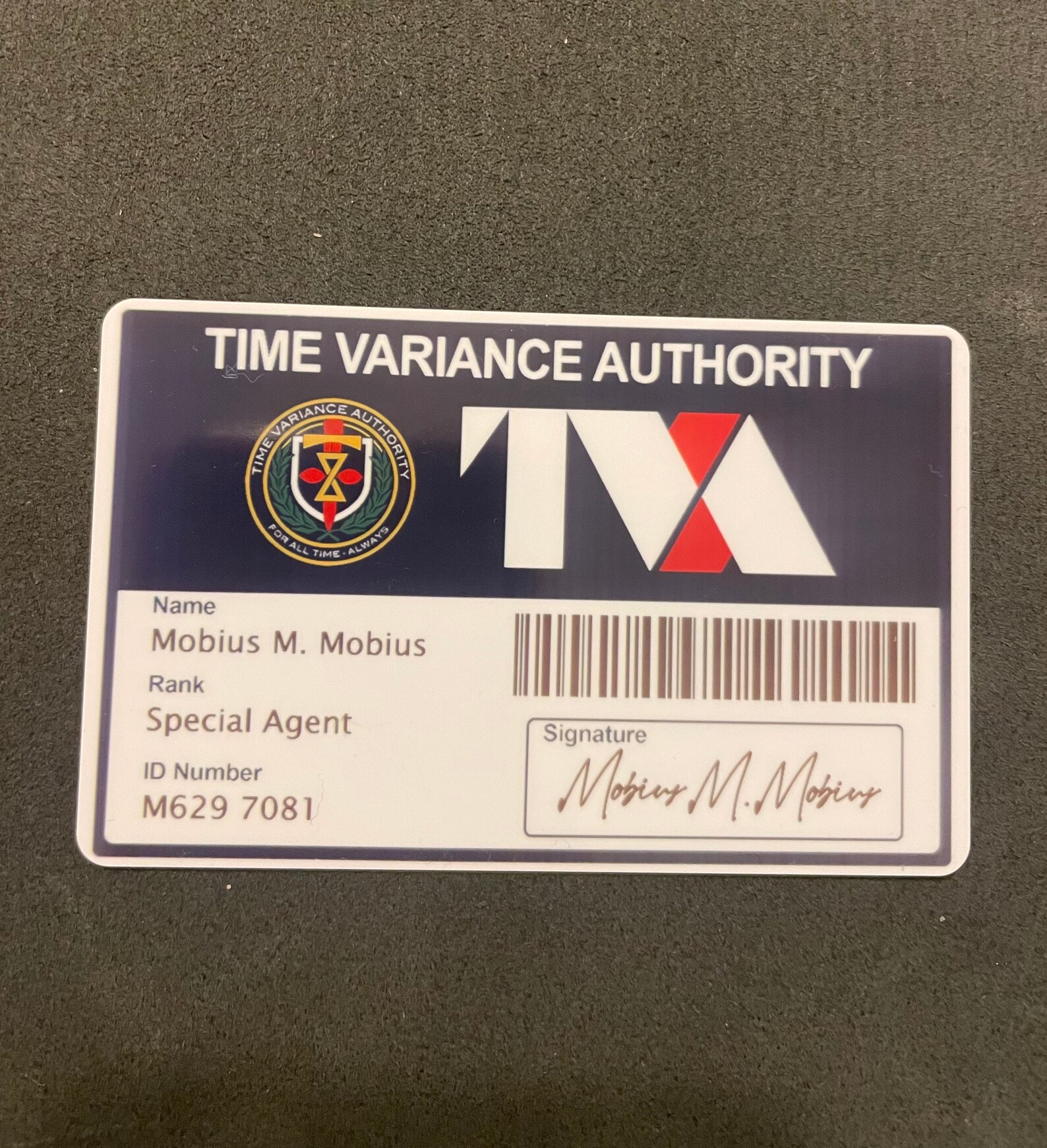TVA ID Badge Loki Marvel Time Variance Authority Badge - Etsy