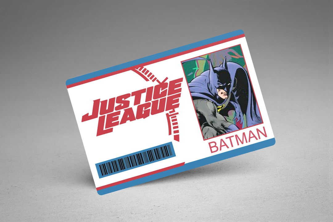 Justice League ID Badge DC Comics Batman Superman Aquaman the Flash ...
